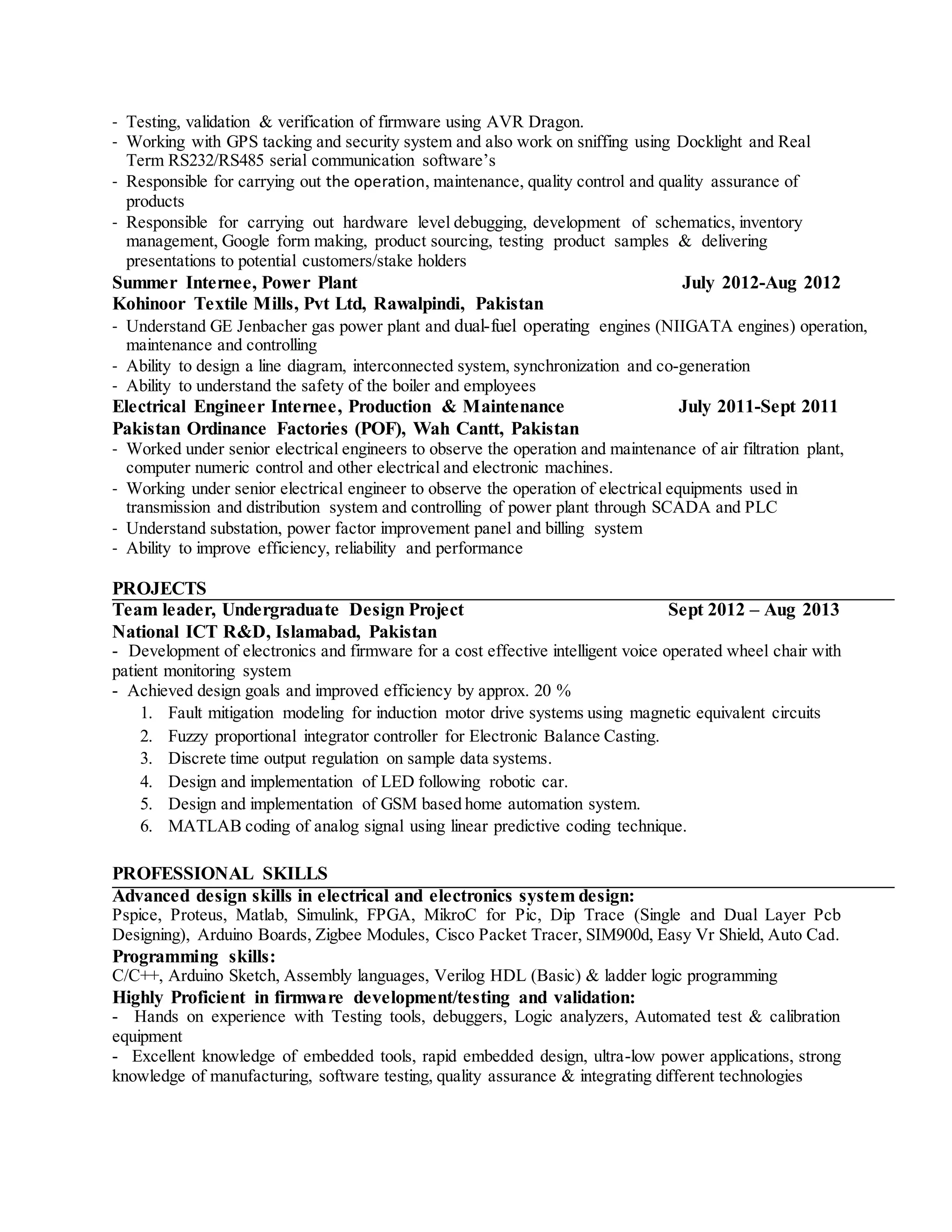 Faizan CV_ 2016FF | PDF