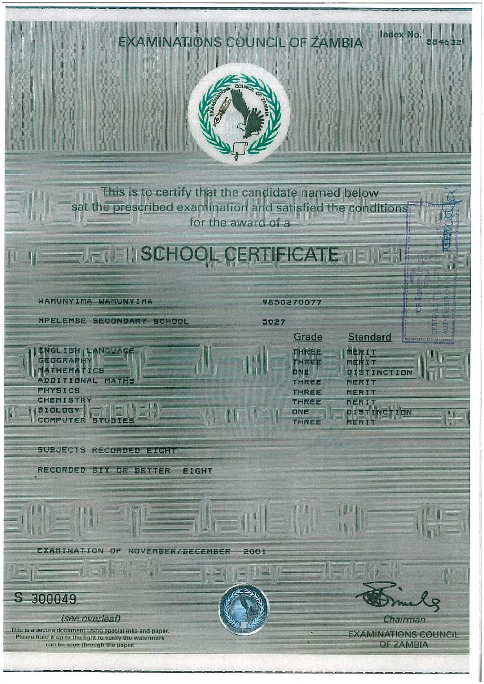 G.C.S.E Level Certificate | PDF
