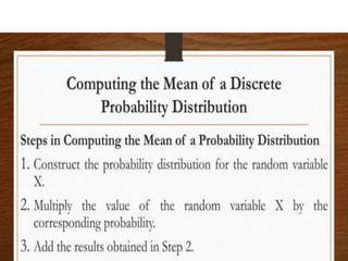 RANDOM VARIABLES AND PROBABILITY DISTRIBUTION | PPT