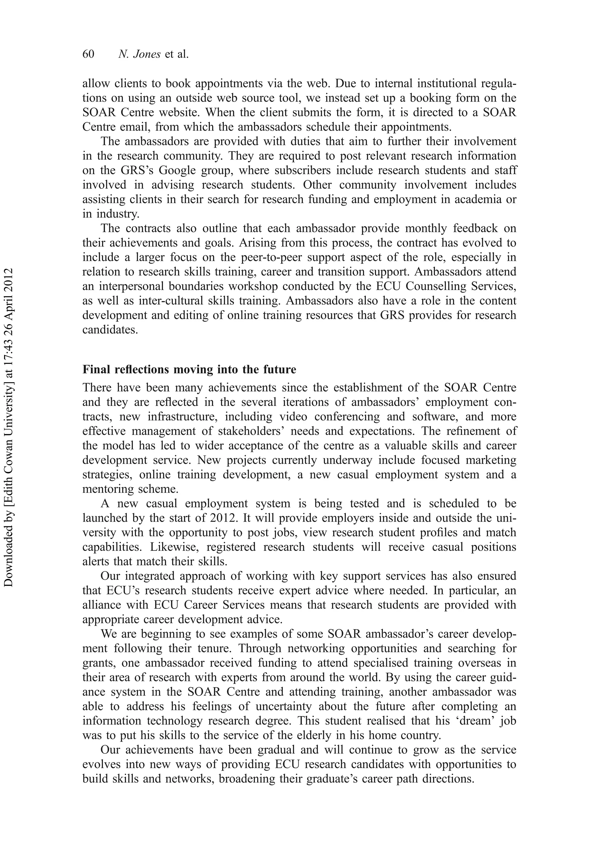 SOAR Centre Journal Article | PDF