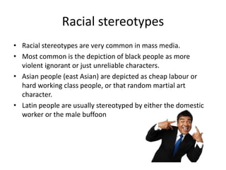 Stereotypes in media | PPTX