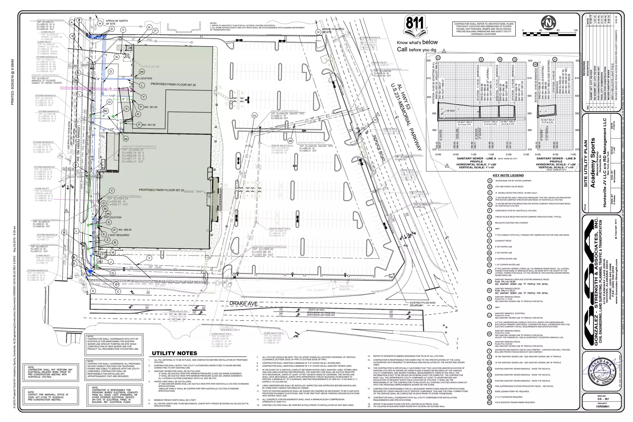 15RDM01-2016-Academy Utility Plan | PDF
