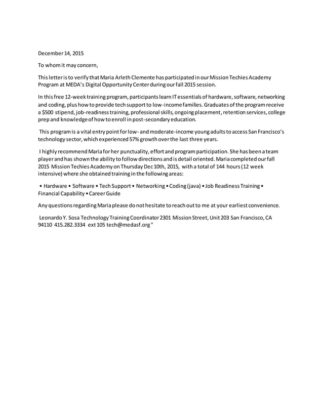 Recomendation Letter | DOCX