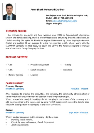 Amer Shekh CV | PDF