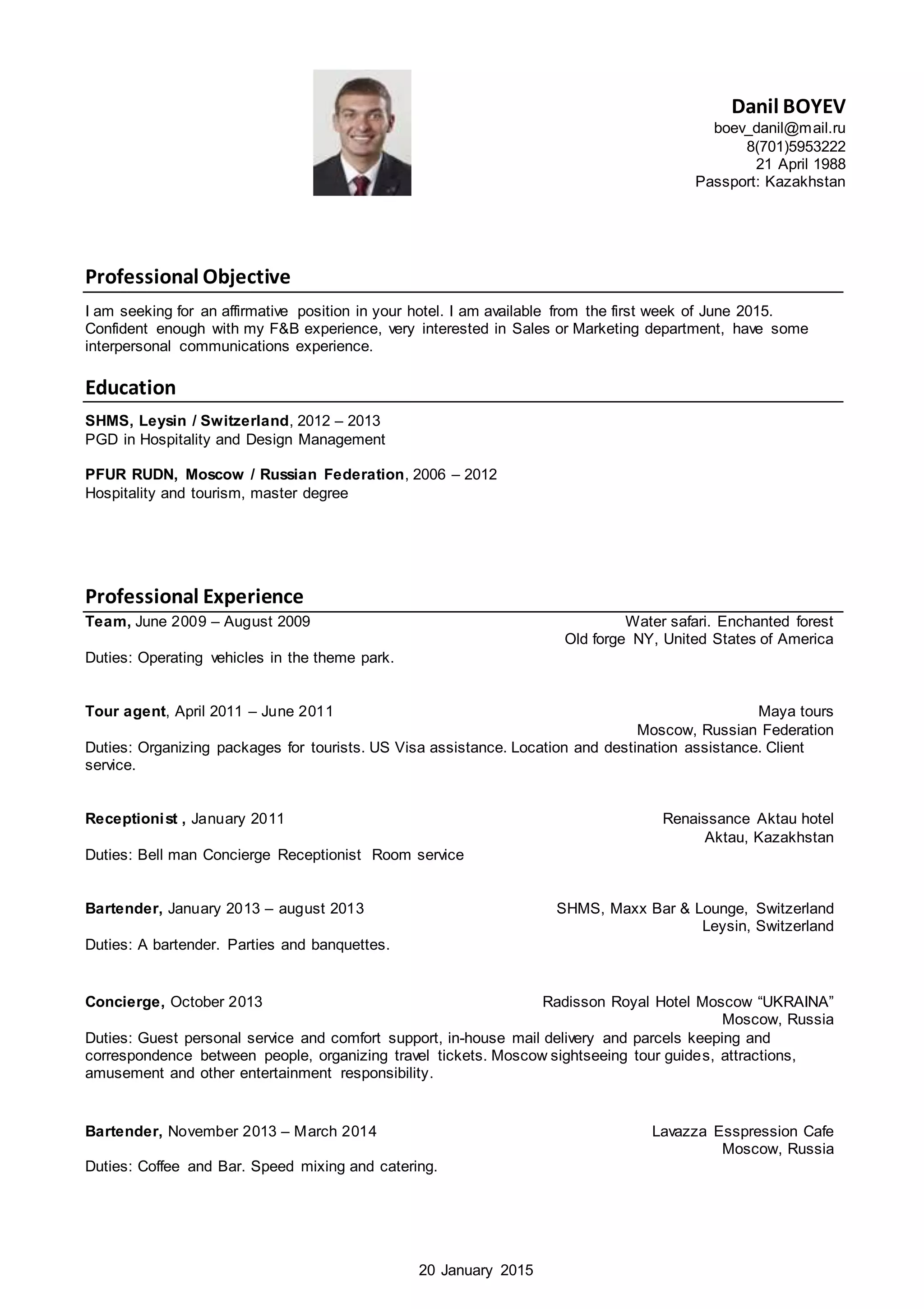 Boyev Danil CV | DOCX