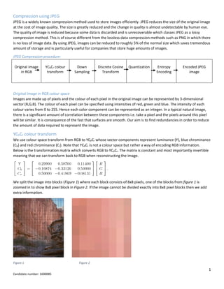 Compression using JPEG | PDF