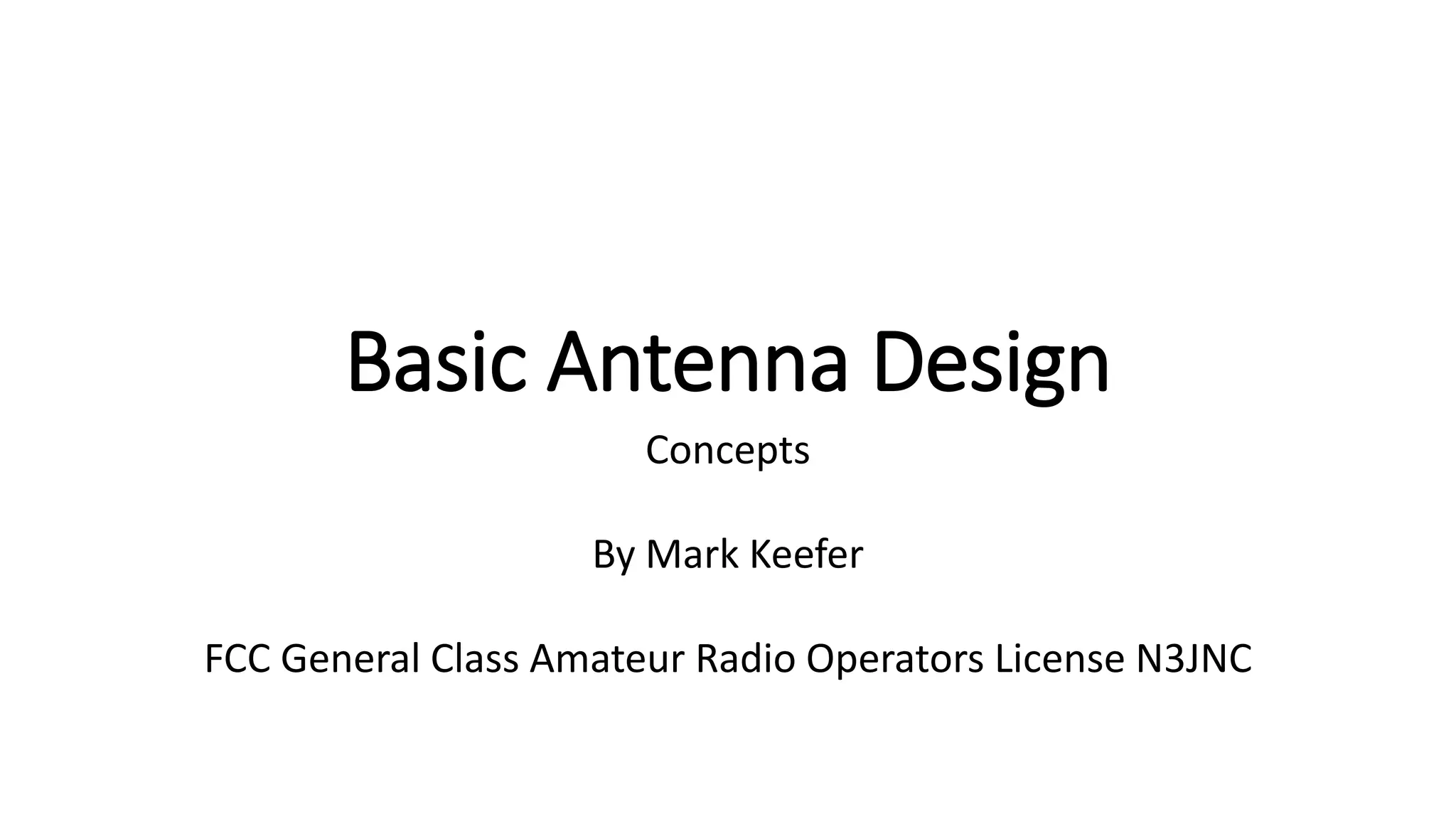 Basic Antenna Design | PPT