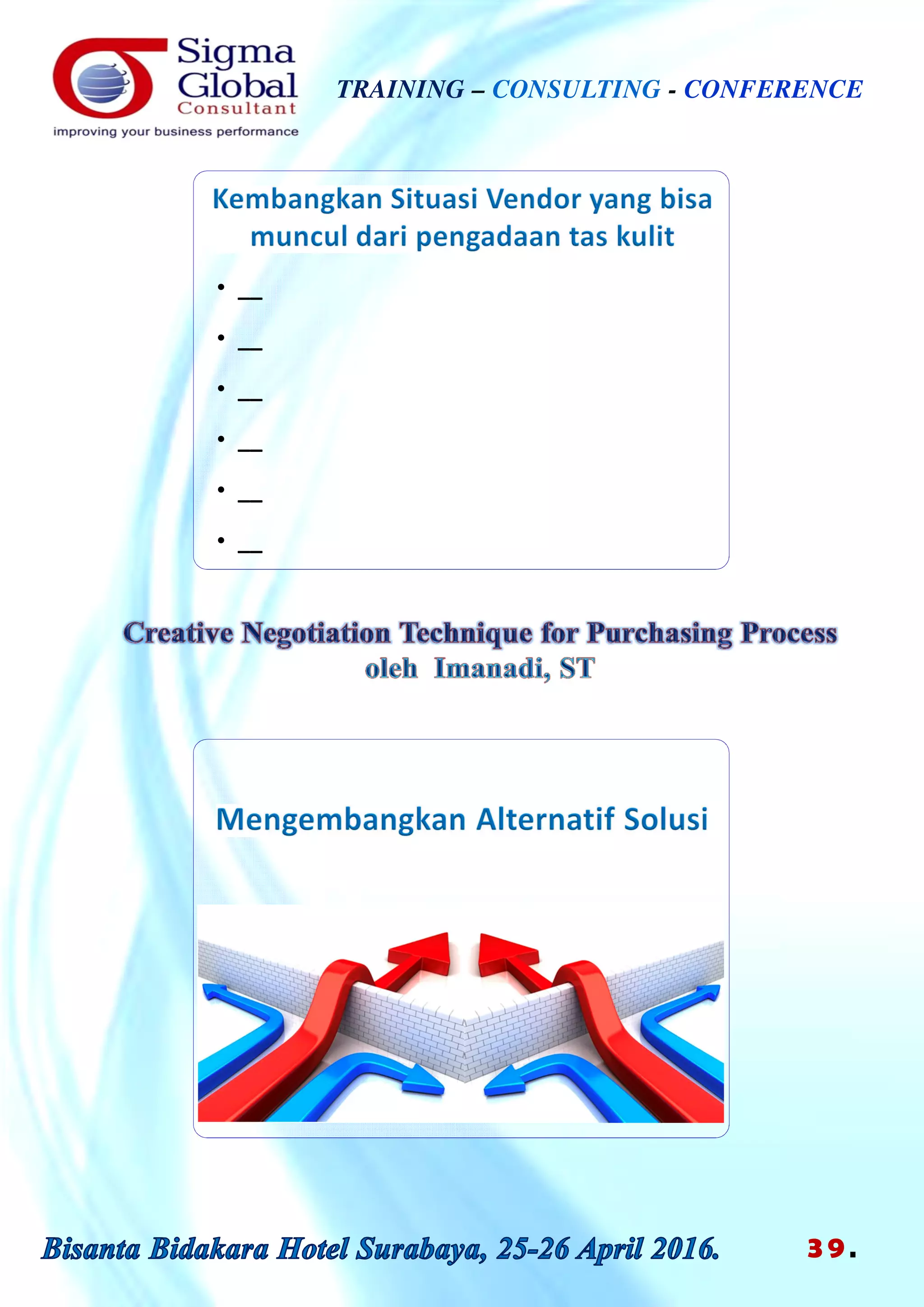 Modul Creative Negotiation for Purchasing Process | PDF