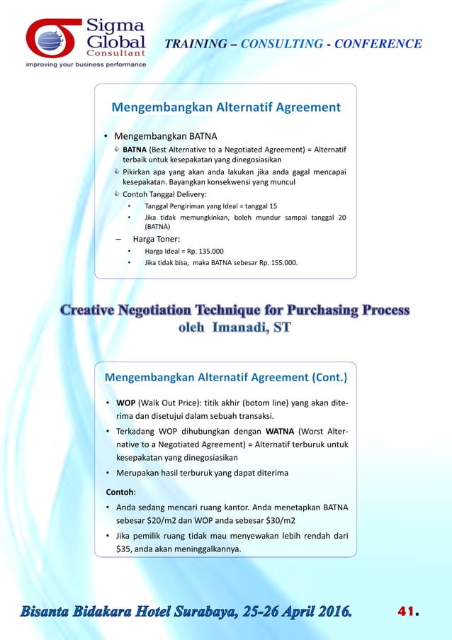 Modul Creative Negotiation for Purchasing Process | PDF