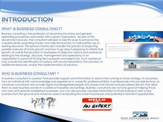 Business Consultancy Profile - Icon Consultancy | PDF