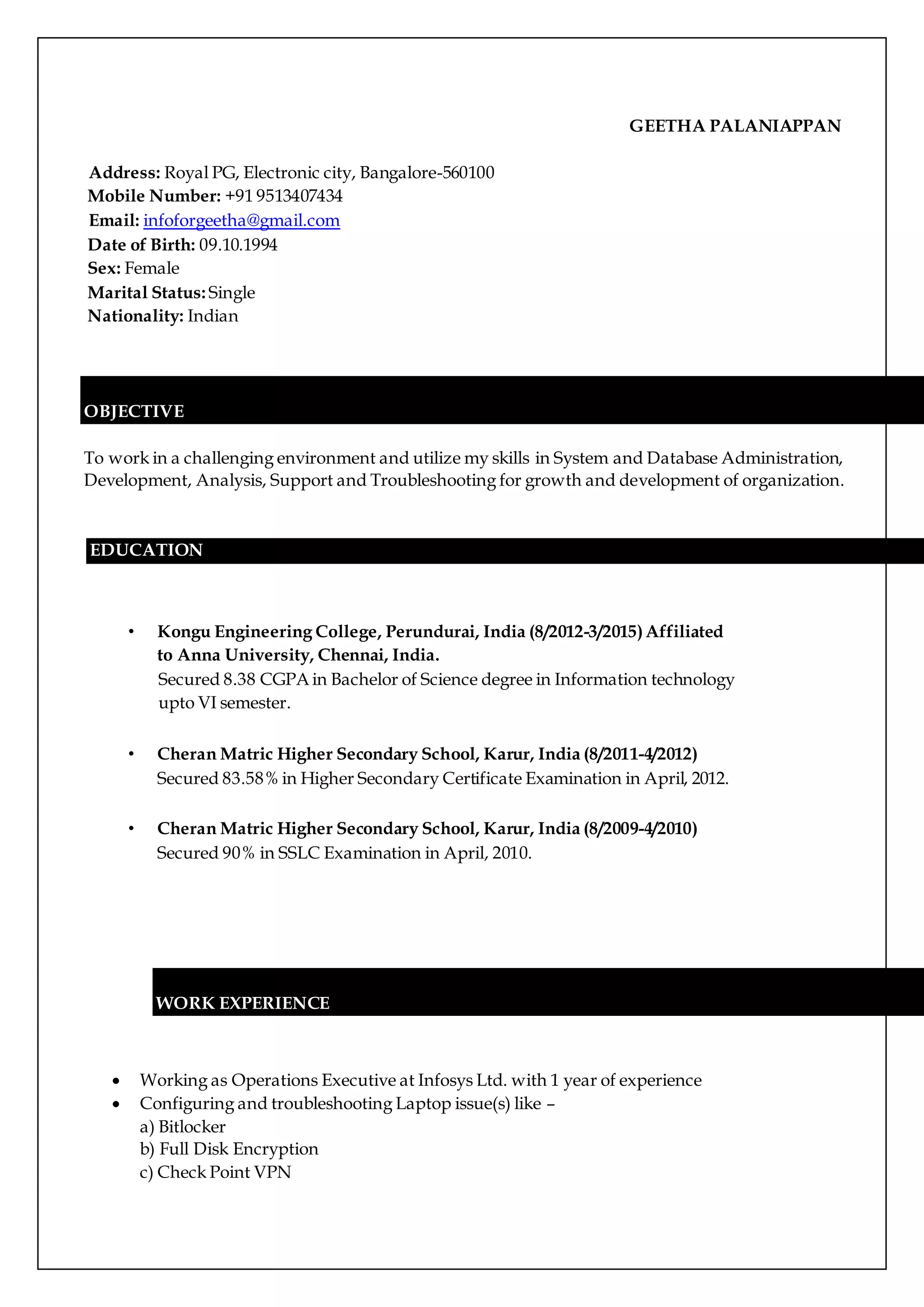 resume | DOCX | Databases | Computer Software and Applications