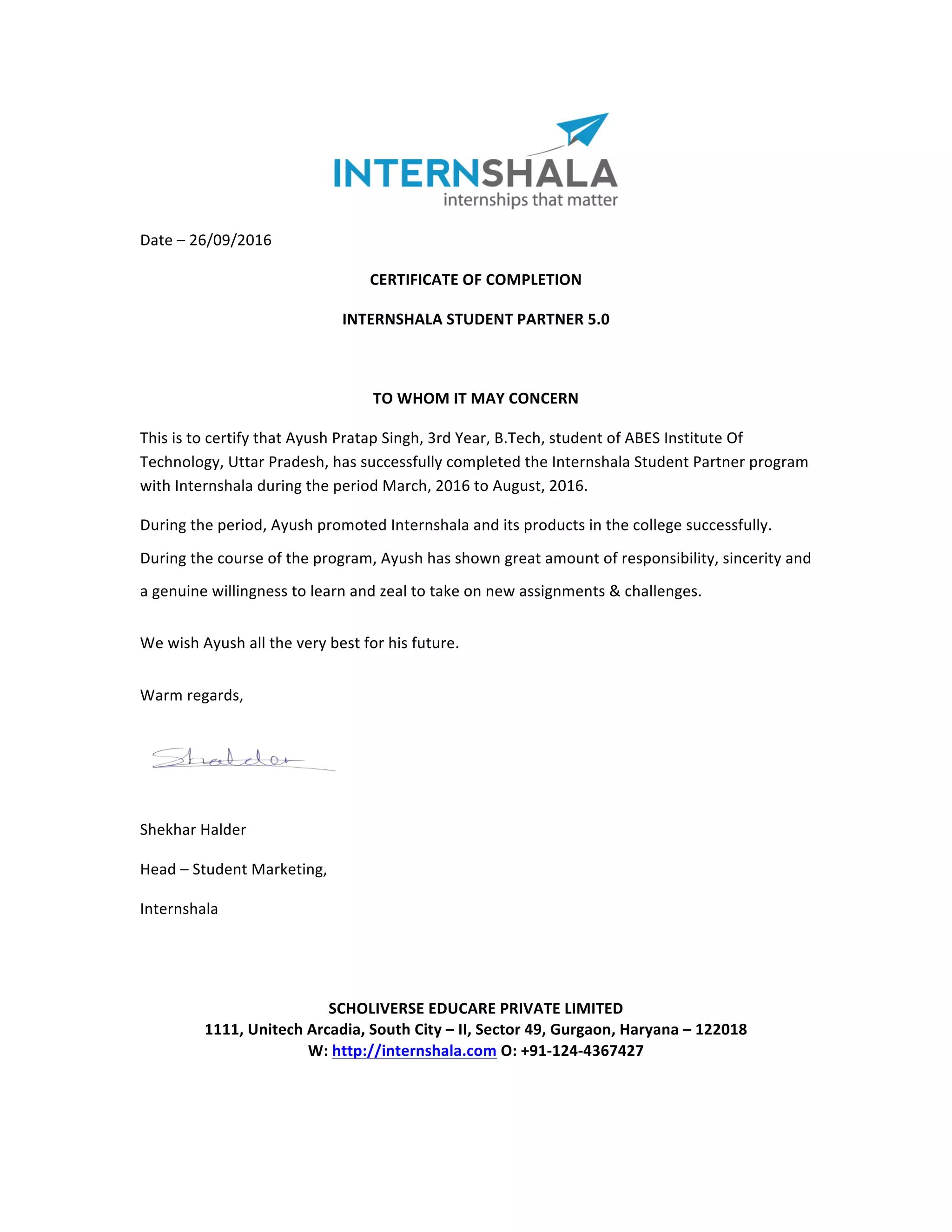 Ayush Pratap ISP5001AYU | PDF