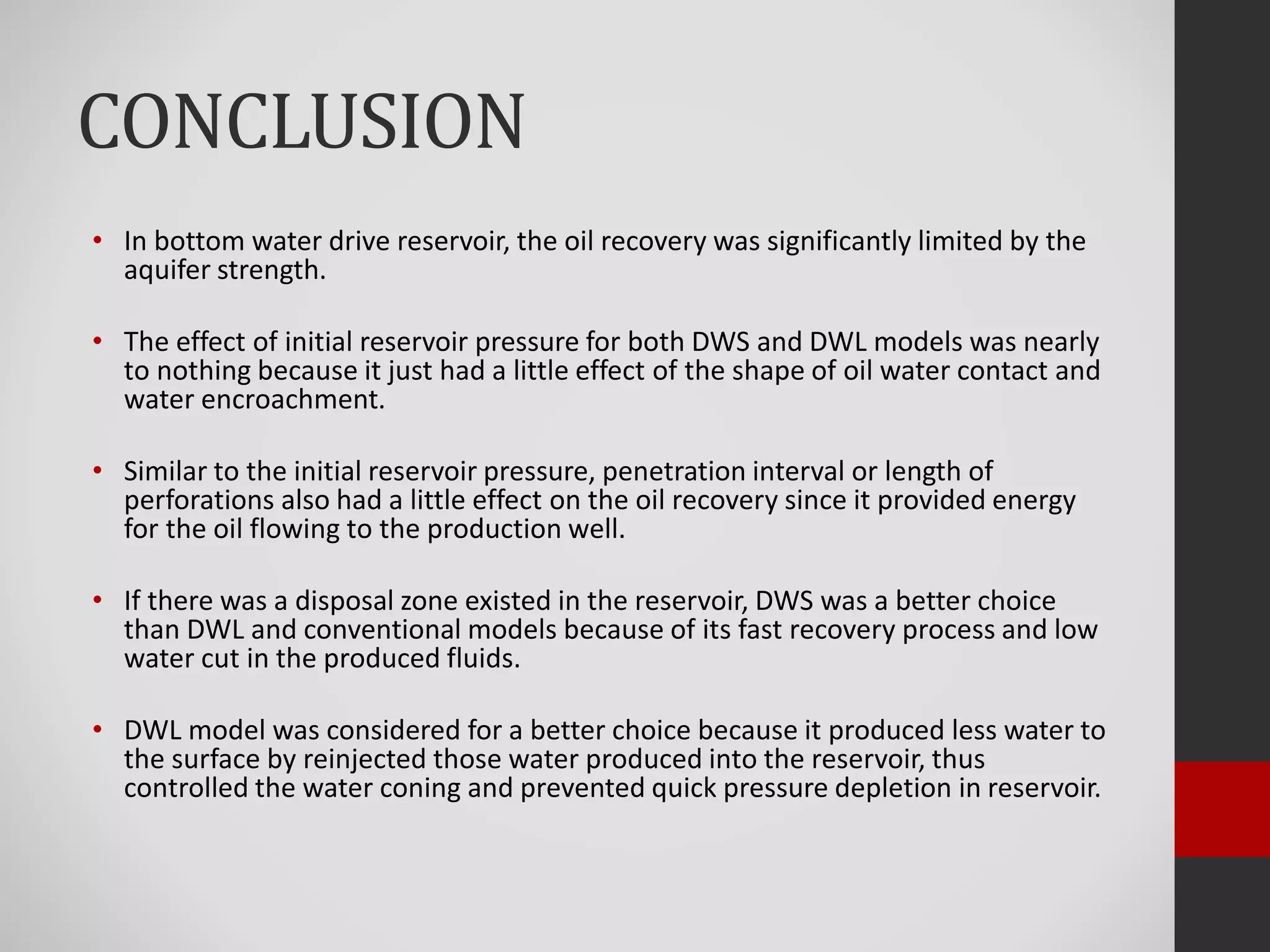 CONING CONTROL AND RECOVERY IMPROVEMENT IN BOTTOM WATER | PPTX