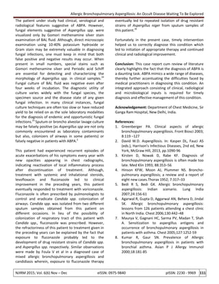 ABPA- NJIRM | PDF | Blood Disorders | Diseases and Conditions