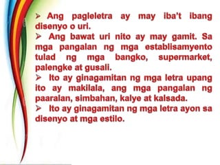 Ang Pagleletra | PPTX