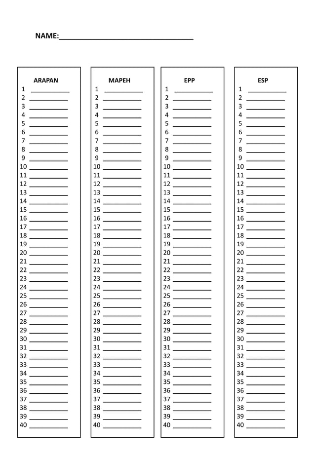 Sample answer sheet | PPTX | Educational Assessment | Education