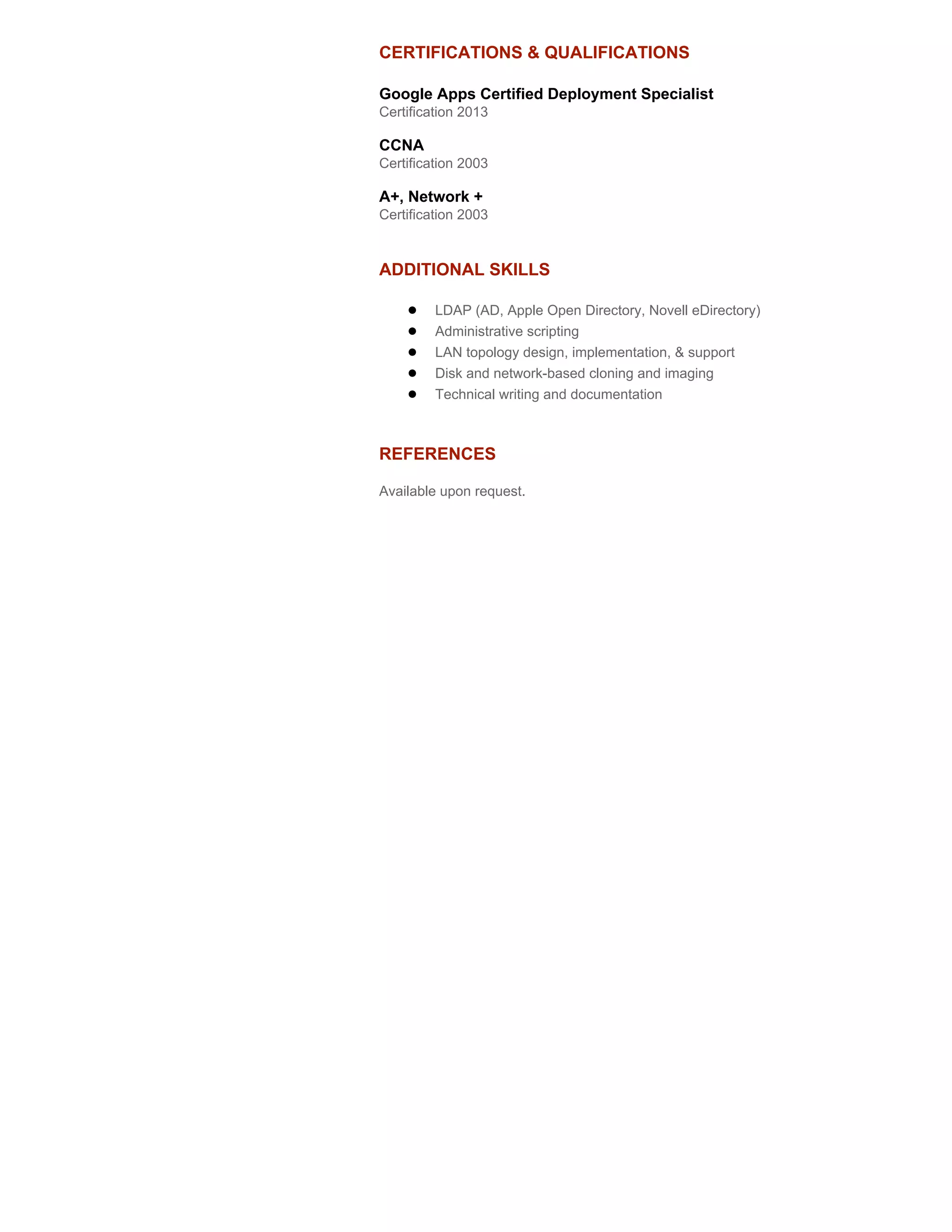 EricDowningResume2015 | PDF