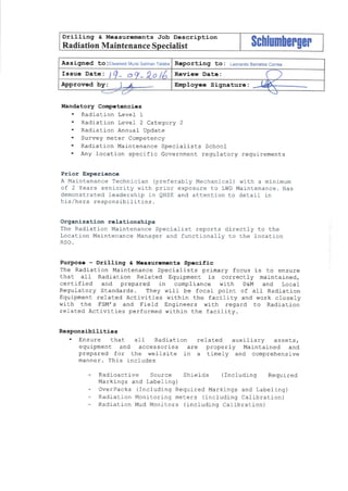 MY Certification from SLB | PDF