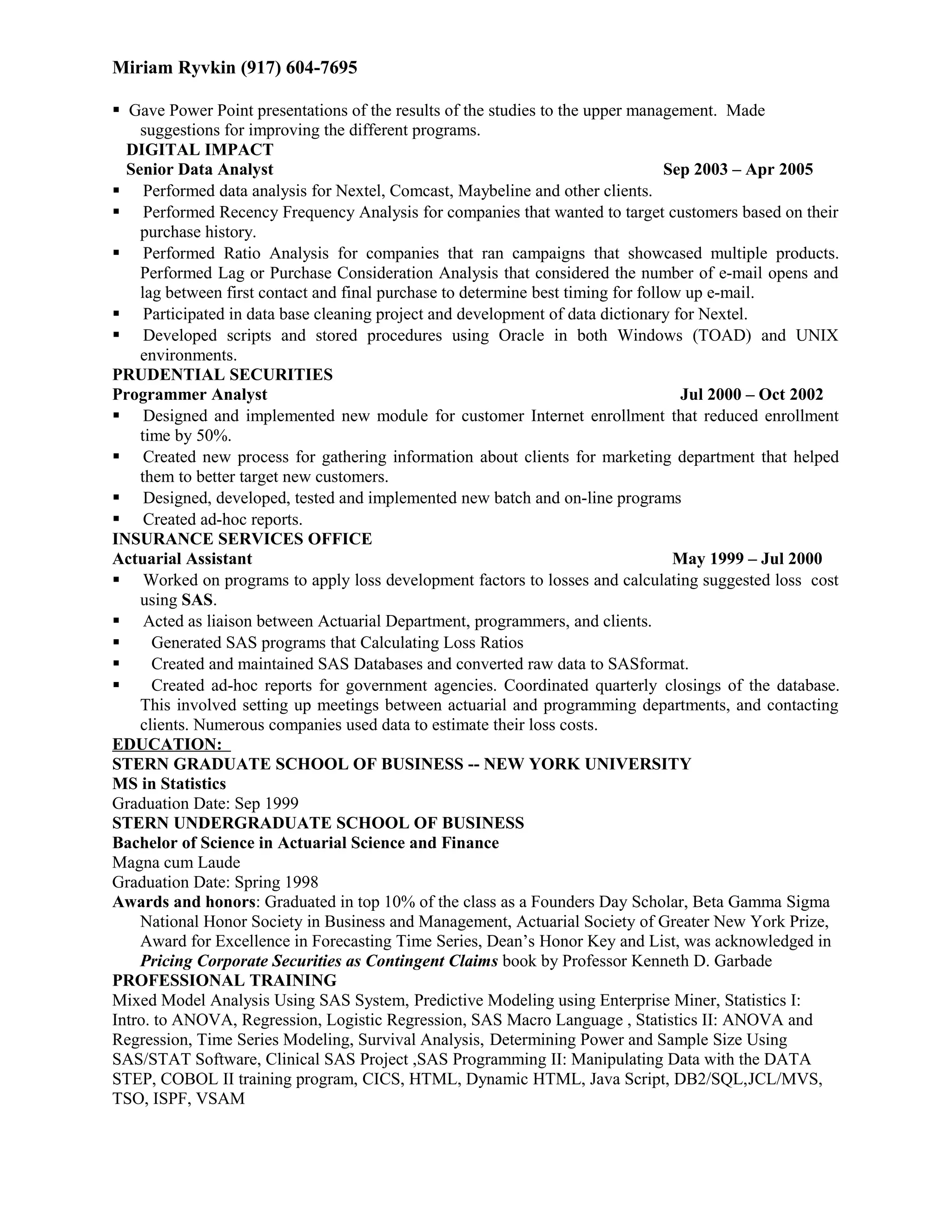 mostrecentresume | DOC