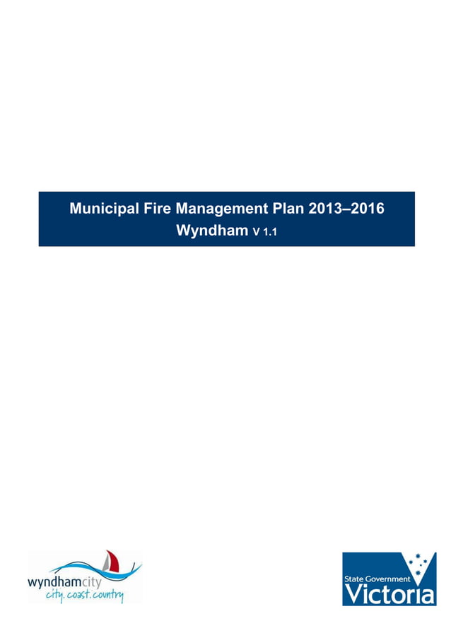 Municipal Fire Management Plan 2013-2016 | PDF