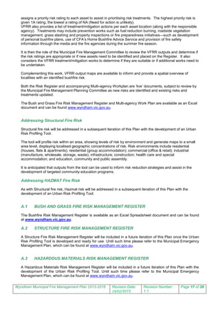 Municipal Fire Management Plan 2013-2016 | PDF