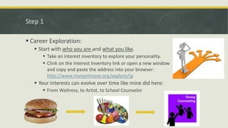 Career Exploration ONET | PPTX | Resume Writing and Advice | Job Search