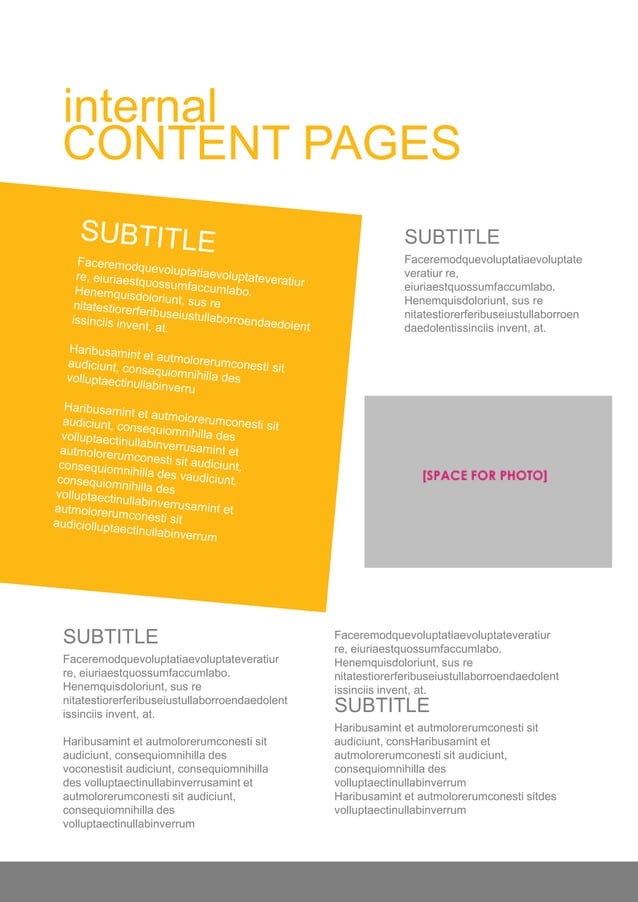 A4 brochure 5 page template | PDF