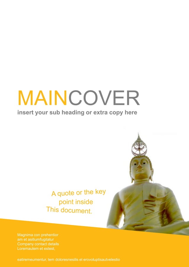 A4 brochure 5 page template