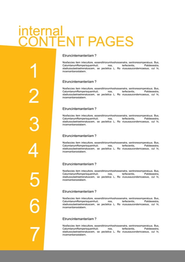A4 brochure 5 page template