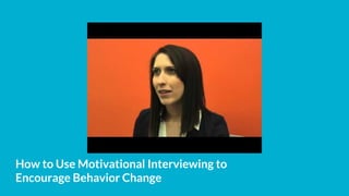Motivational Interviewing Workshop | PDF
