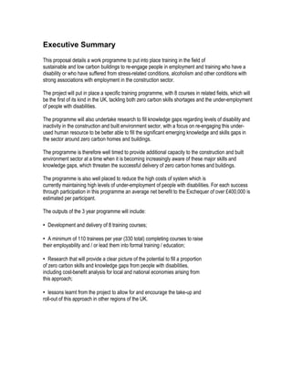 TRAINING FOR THE DISABLED IN SKILLS FOR SUSTAINABLE | DOC