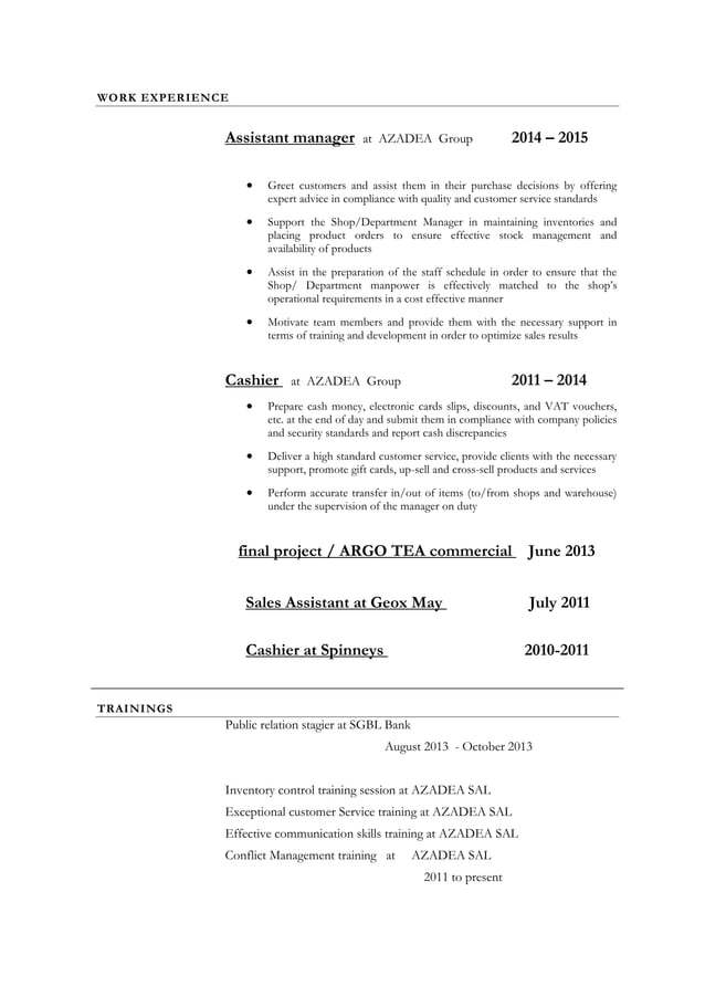last version CV - Copy | PDF