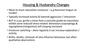 Behaviour of Zoo Animals | PPTX