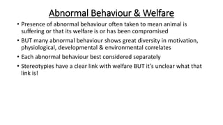 Behaviour of Zoo Animals | PPTX