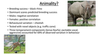 Behaviour of Zoo Animals | PPTX