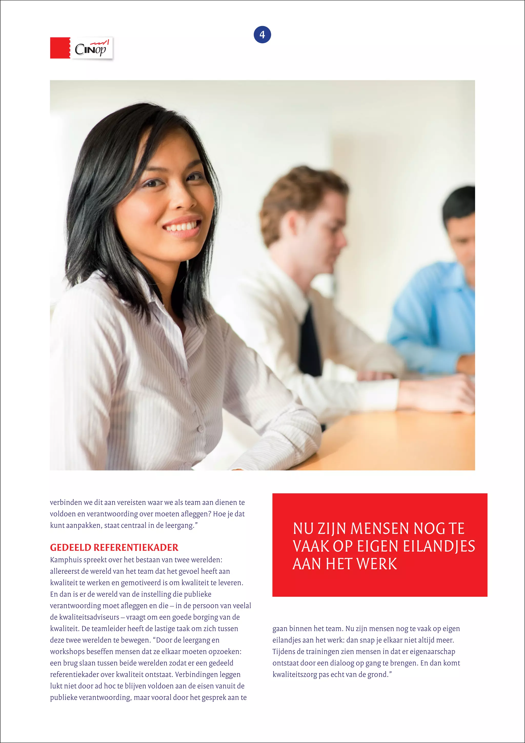 werken aan kwaliteitszorg | PDF