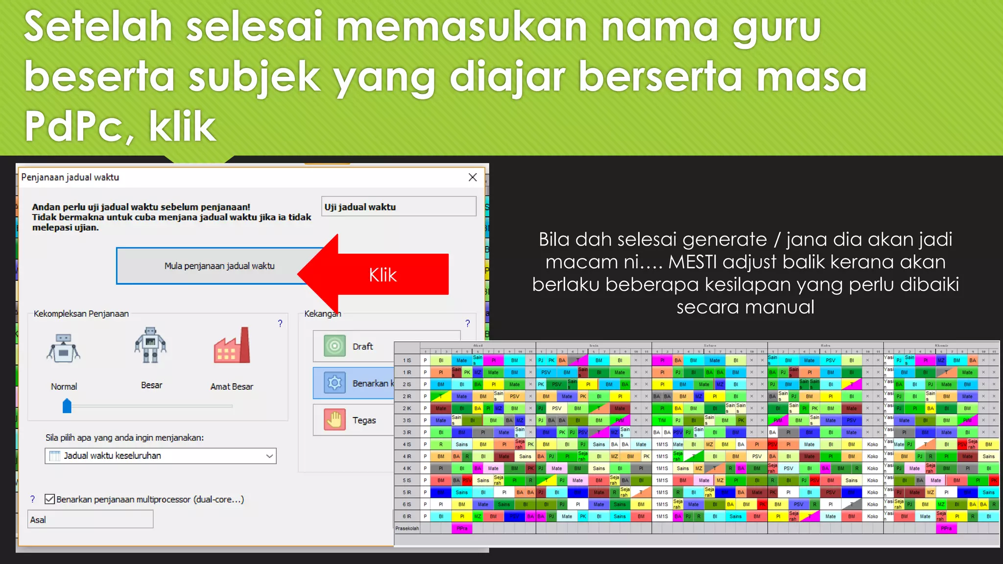 A4 cara menggunakan aplikasi jadual waktu asc timetable | PDF