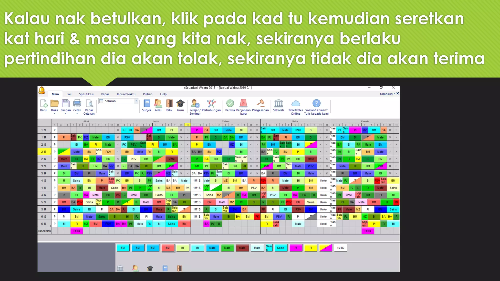 A4 cara menggunakan aplikasi jadual waktu asc timetable | PDF