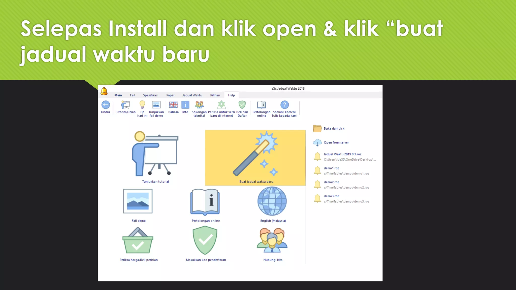 A4 cara menggunakan aplikasi jadual waktu asc timetable | PDF