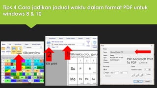 A4 cara menggunakan aplikasi jadual waktu asc timetable | PDF
