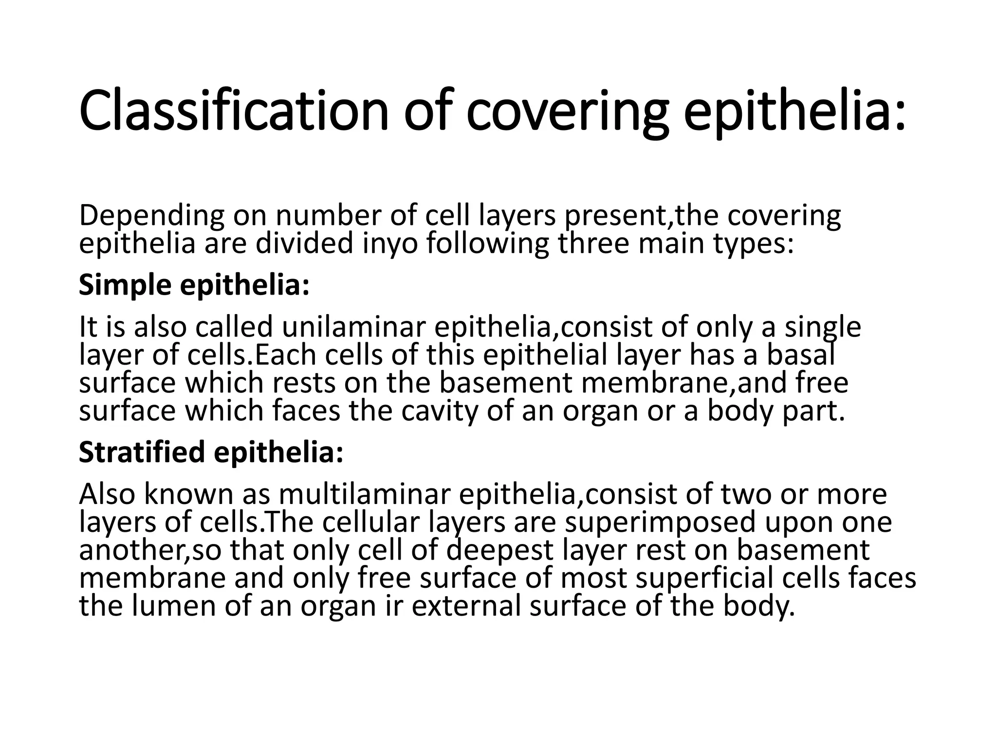Tissue_of_body_-Epithelium.( Classification and occurence with diagram ...