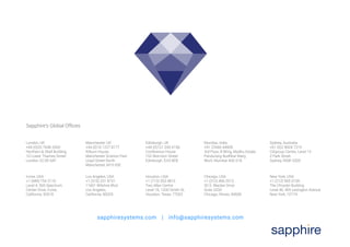 Sapphire-Corporate Overview | PDF