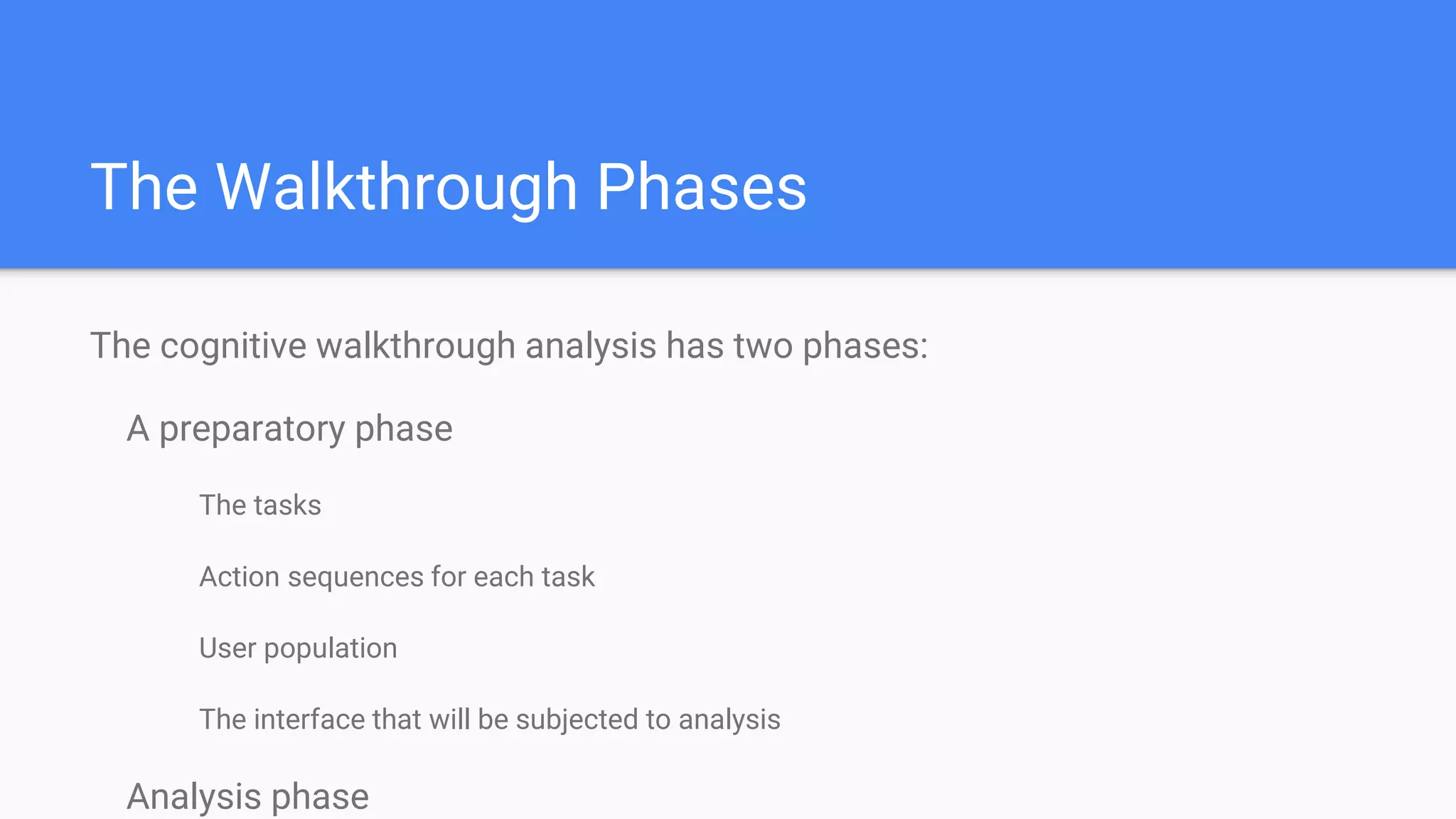 Cognitive Walkthrough | PPTX