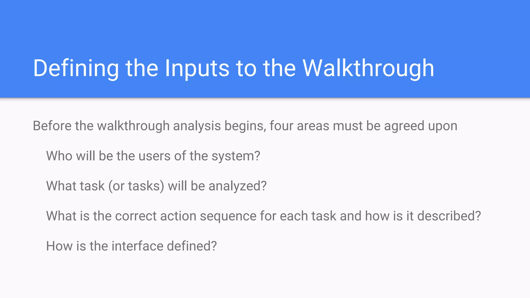 Cognitive Walkthrough | PPTX