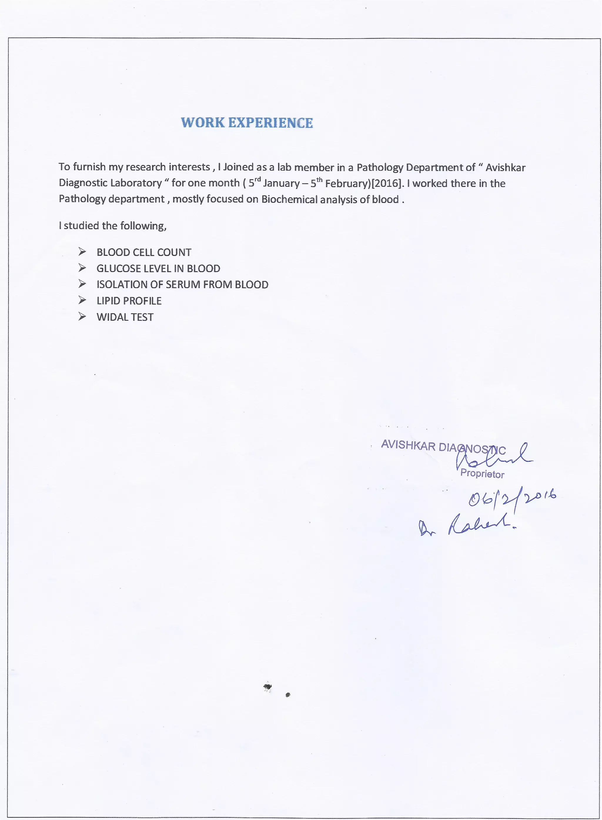 WORK CERTIFICATE | PDF