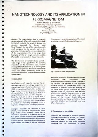 Nanotechnology and Ferromagnetism | PDF