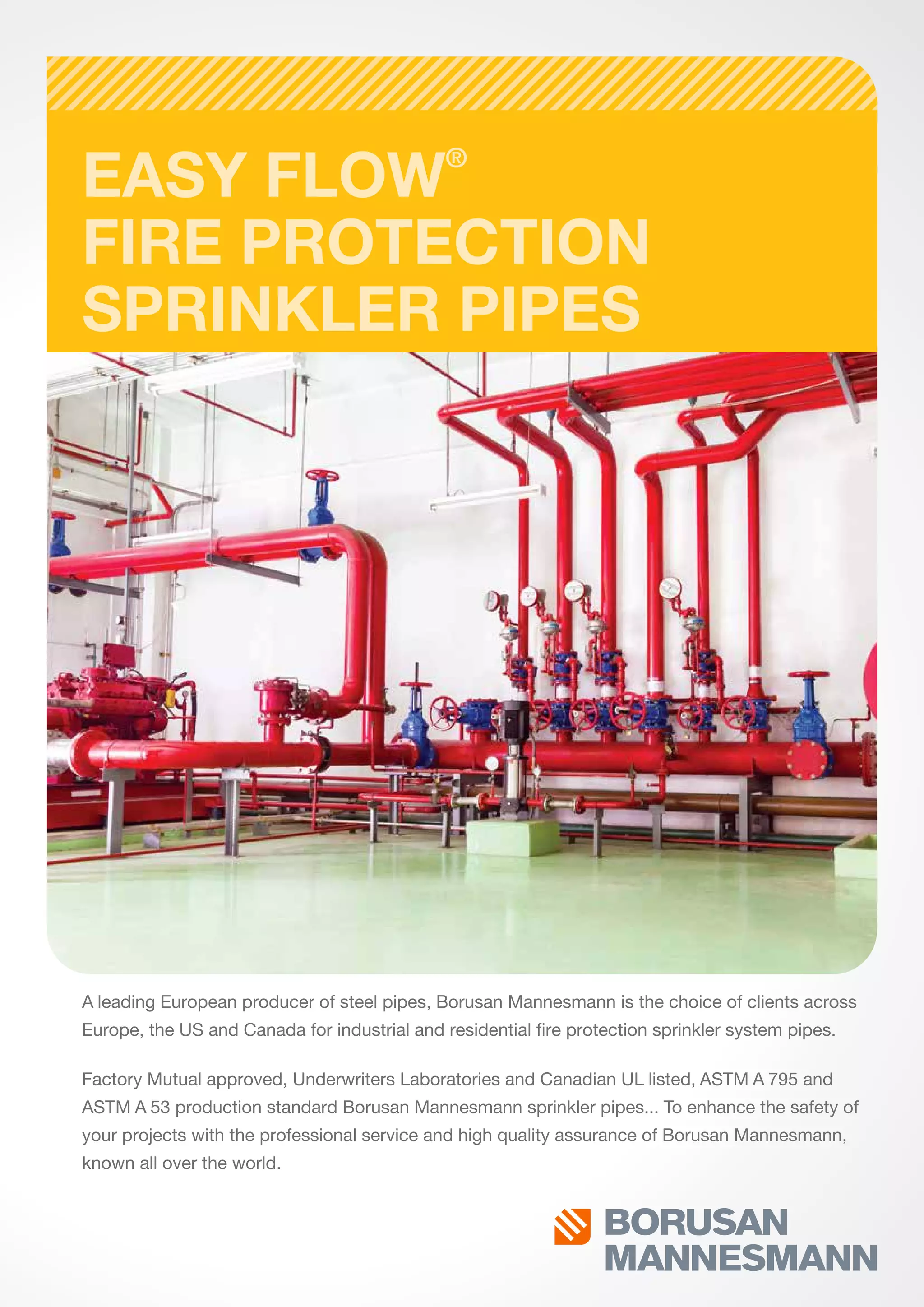 Borusan Mannesmann: Easy Flow Fire Protection Sprinkler Pipes | PDF