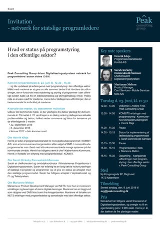 Netværk for statslige programledere | PDF