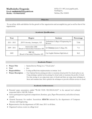 madhu | DOCX | Computing | Technology & Computing