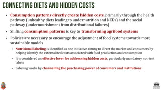 Nutritional Labeling and the Hidden Costs of Agrifood Systems | PDF